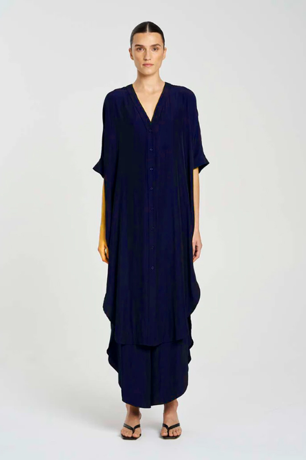 Mela Purdie Villa Tabbard Navy - Differente Boutique